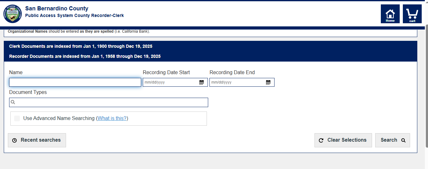 San Bernardino Public Records